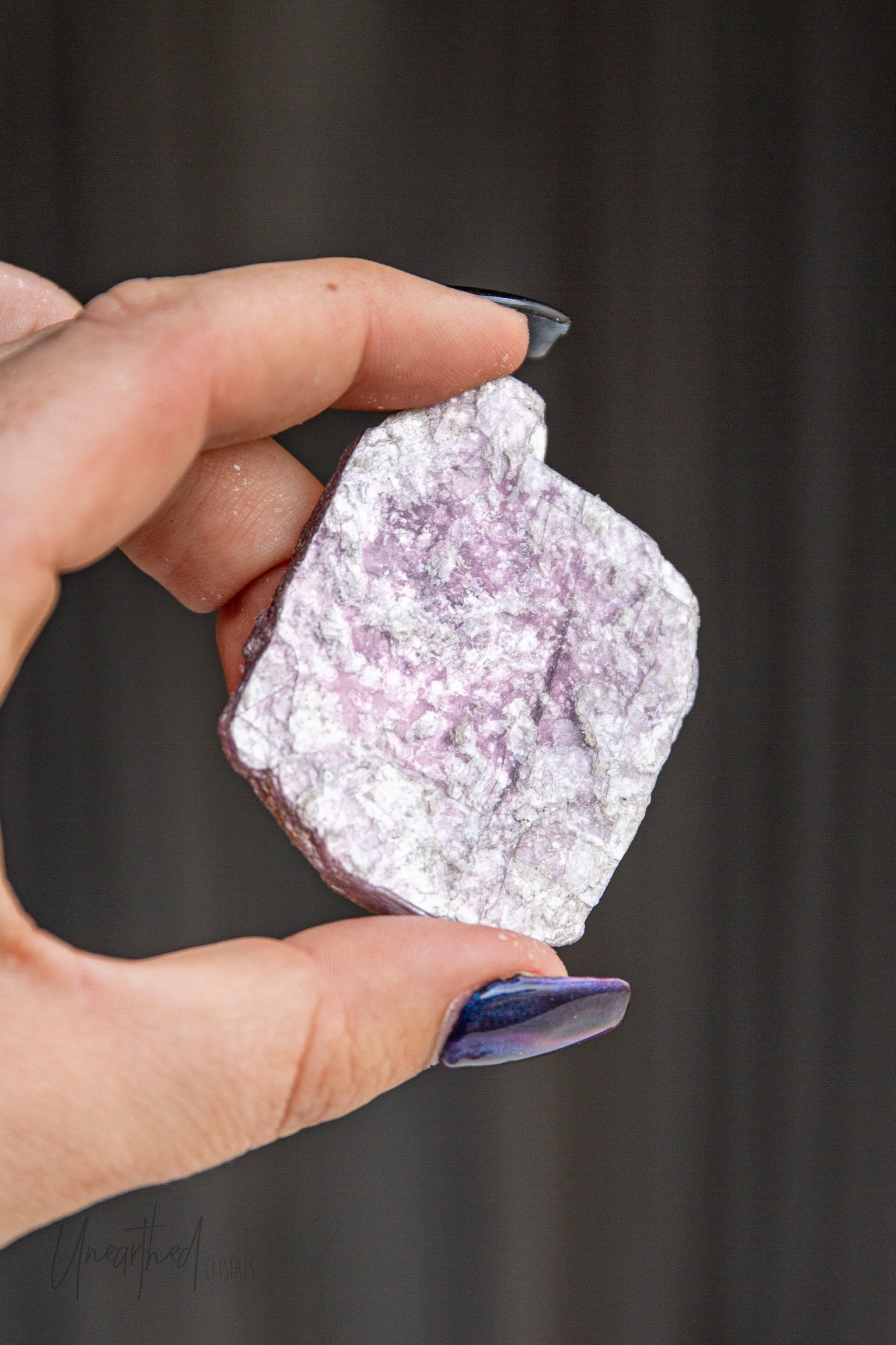 Lepidolite Rough Blade Medium Unearthed Crystals
