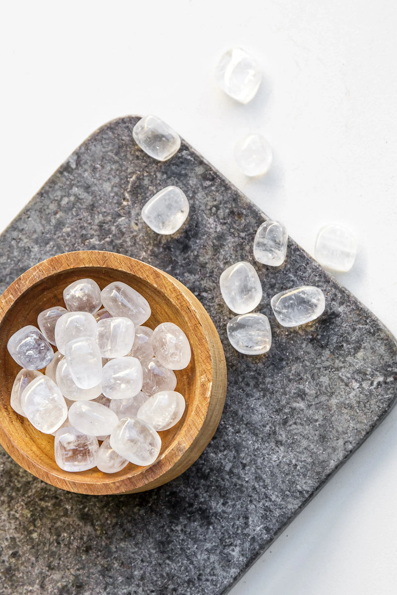 Clear Optical Calcite Tumbles – Unearthed Crystals