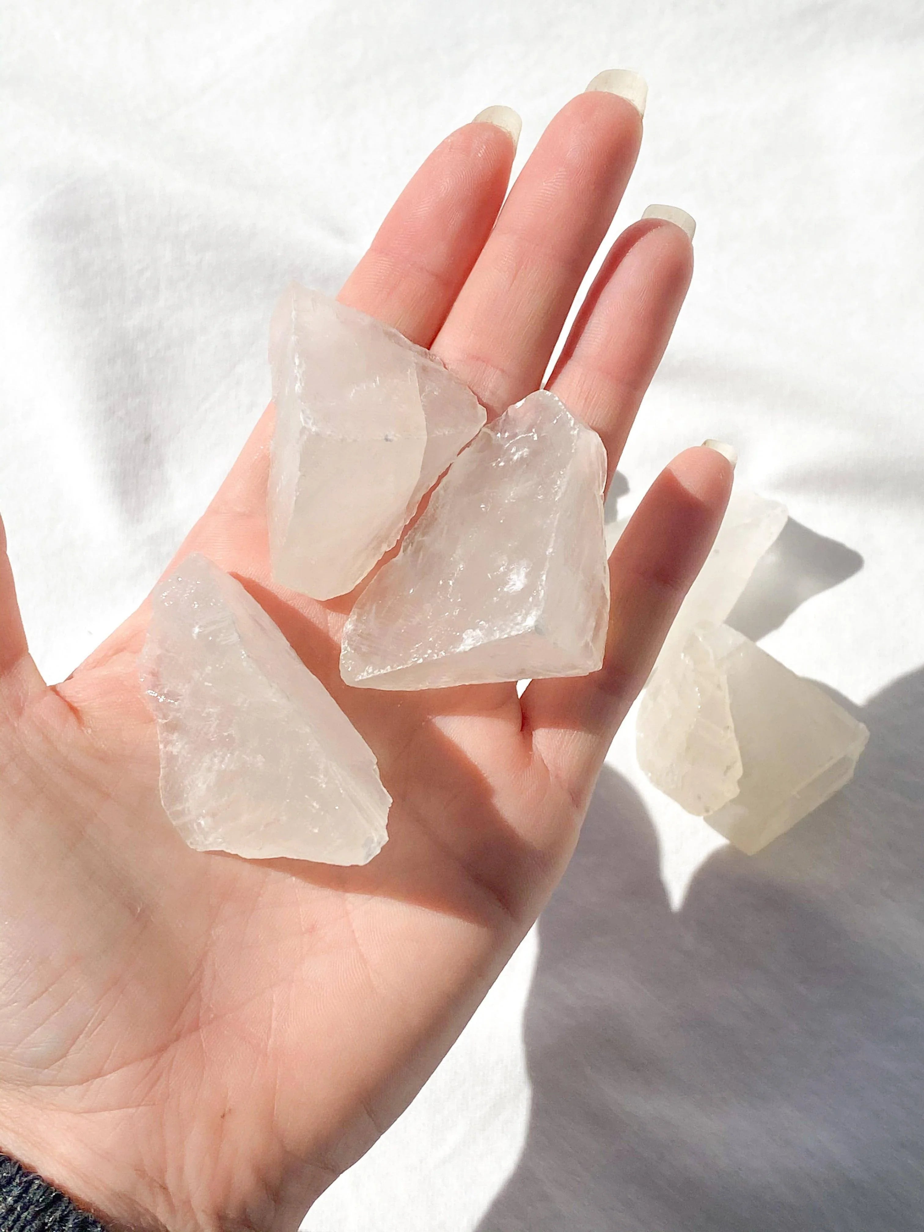 White Calcite Rough | Small – Unearthed Crystals